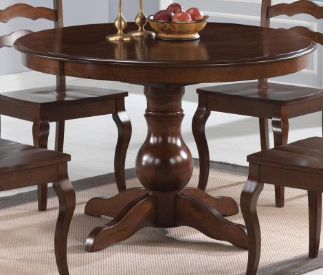Coaster Davis 5 Piece Round Dining Set - USA Furniture Warehouse