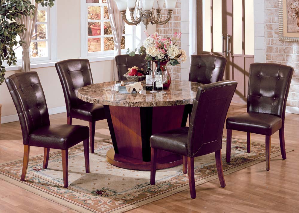 5-Pc Homelegance Ohana Round Dining Set - USA Furniture Warehouse