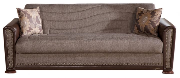 Omega Sofa Bed In Redeyef Brown - USA Furniture Warehouse
