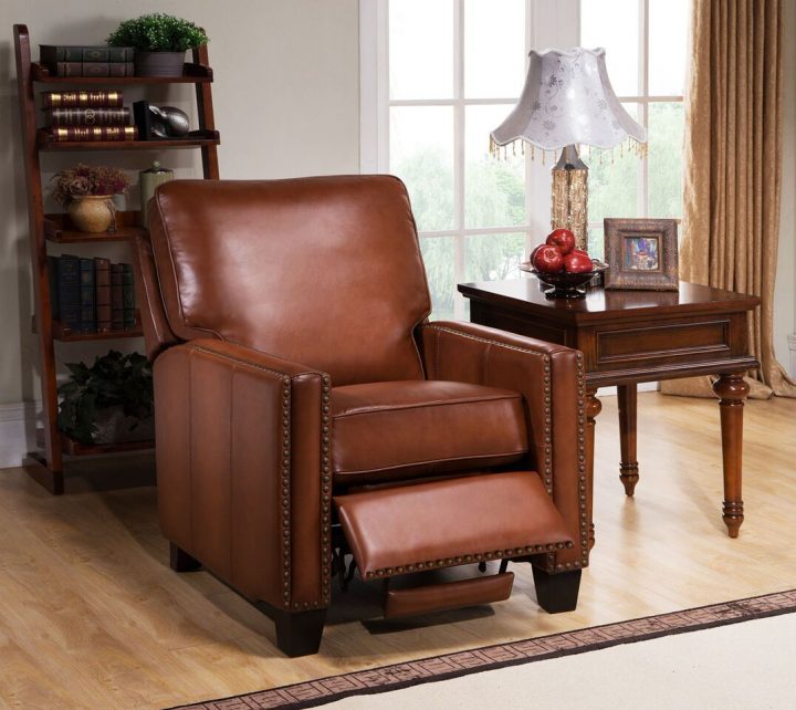 Harley Full Leather Pushback Recliner - USA Furniture Warehouse