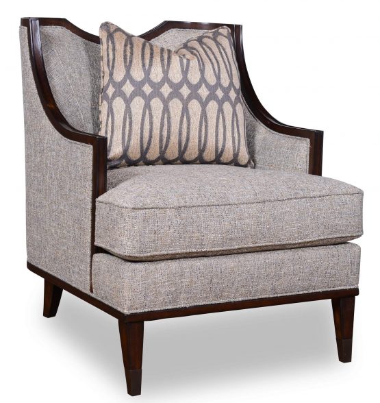 A.R.T Furniture Intrigue Harper Wood Trim Ivory Matching Chair - USA ...