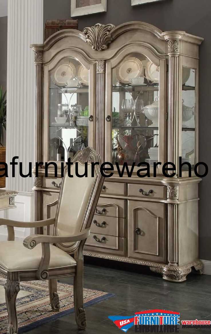 Acme Chateau De Ville Hutch-Buffet Antique White Finish - USA Furniture ...