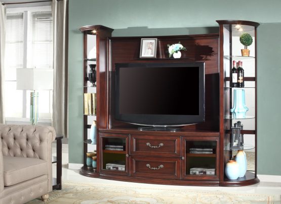 Acme Vendome Entertainment Center Patina Bone Finish - USA Furniture ...