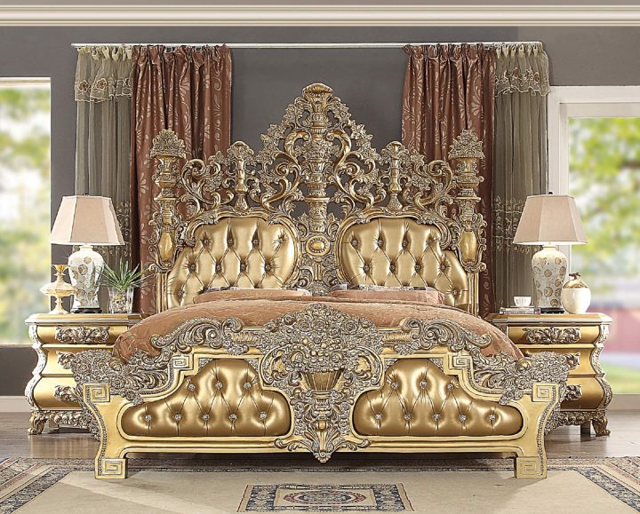 Homey Design HD-8016 Bellagio Bed - USA Furniture Warehouse