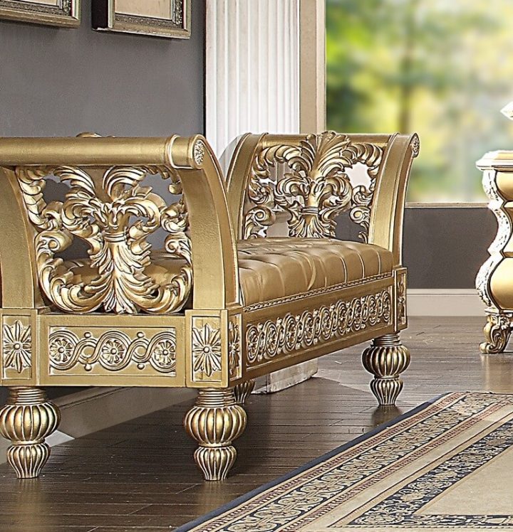 Homey Design HD-8016 Bellagio Bed Bench - USA Furniture Warehouse