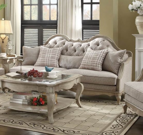 Acme Furniture Chelmsford Traditional Sofa Set - USA Furniture Warehouse