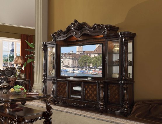 Acme Versailles Antique Platinum Entertainment Center - USA Furniture ...
