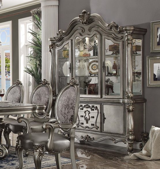 Acme Versailles Antique Platinum Entertainment Center - USA Furniture ...