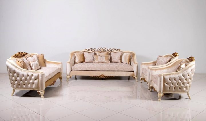 3 Piece European Furniture Angelica Luxury Sofa Set - USA Furniture ...