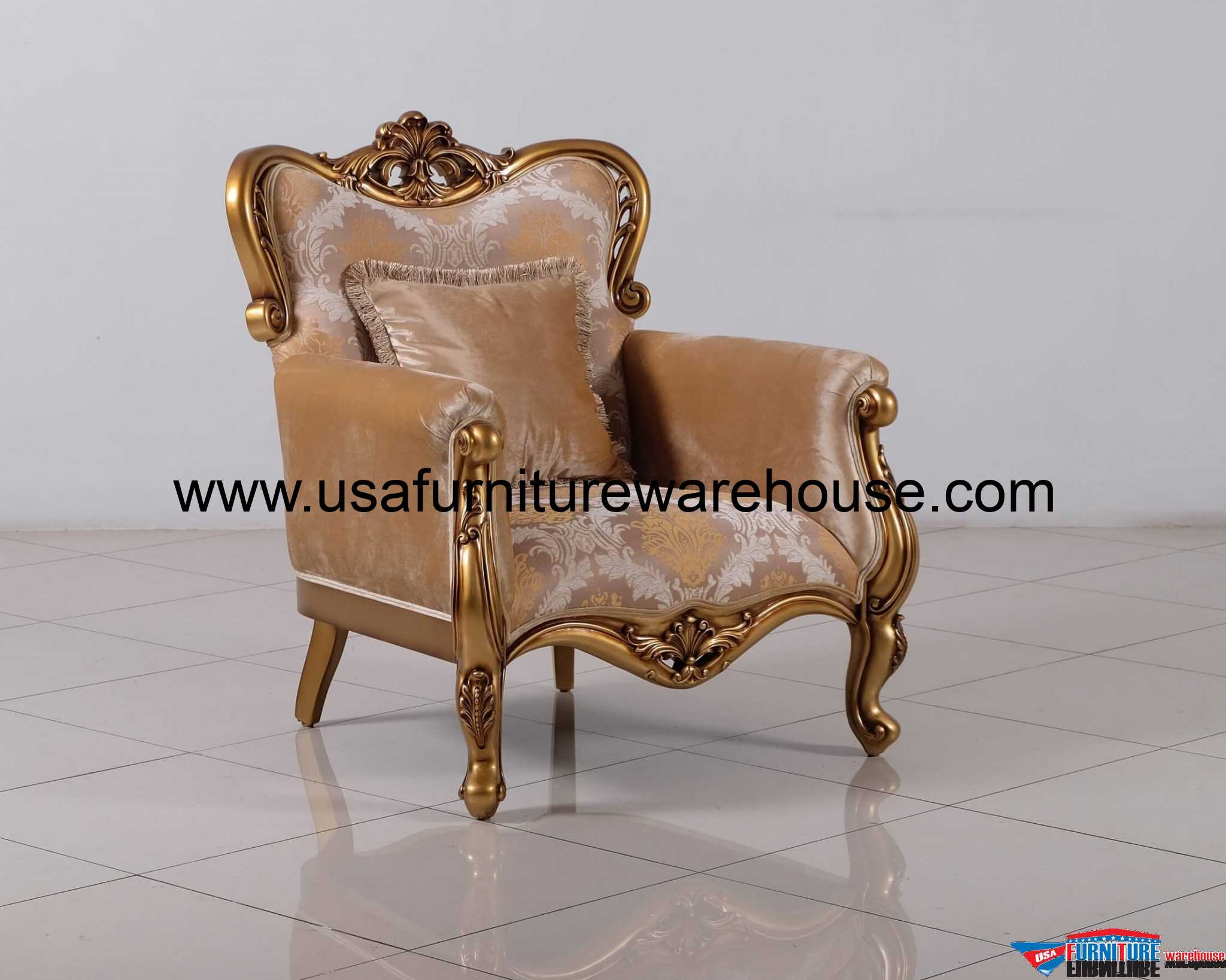 European Furniture Cleopatra Luxury Chair - USA Furniture Warehouse