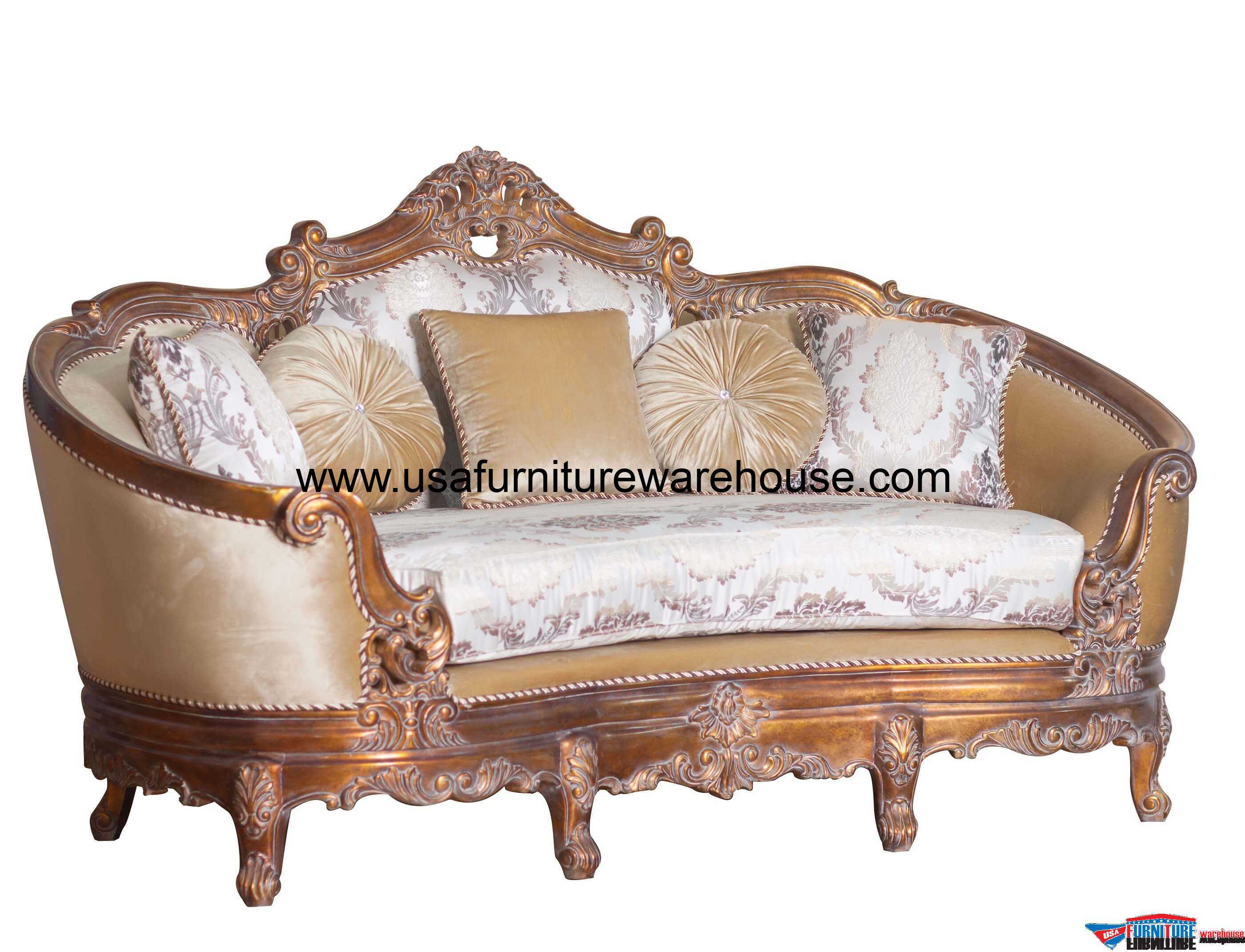 European Furniture Victorian Loveseat - USA Furniture Warehouse