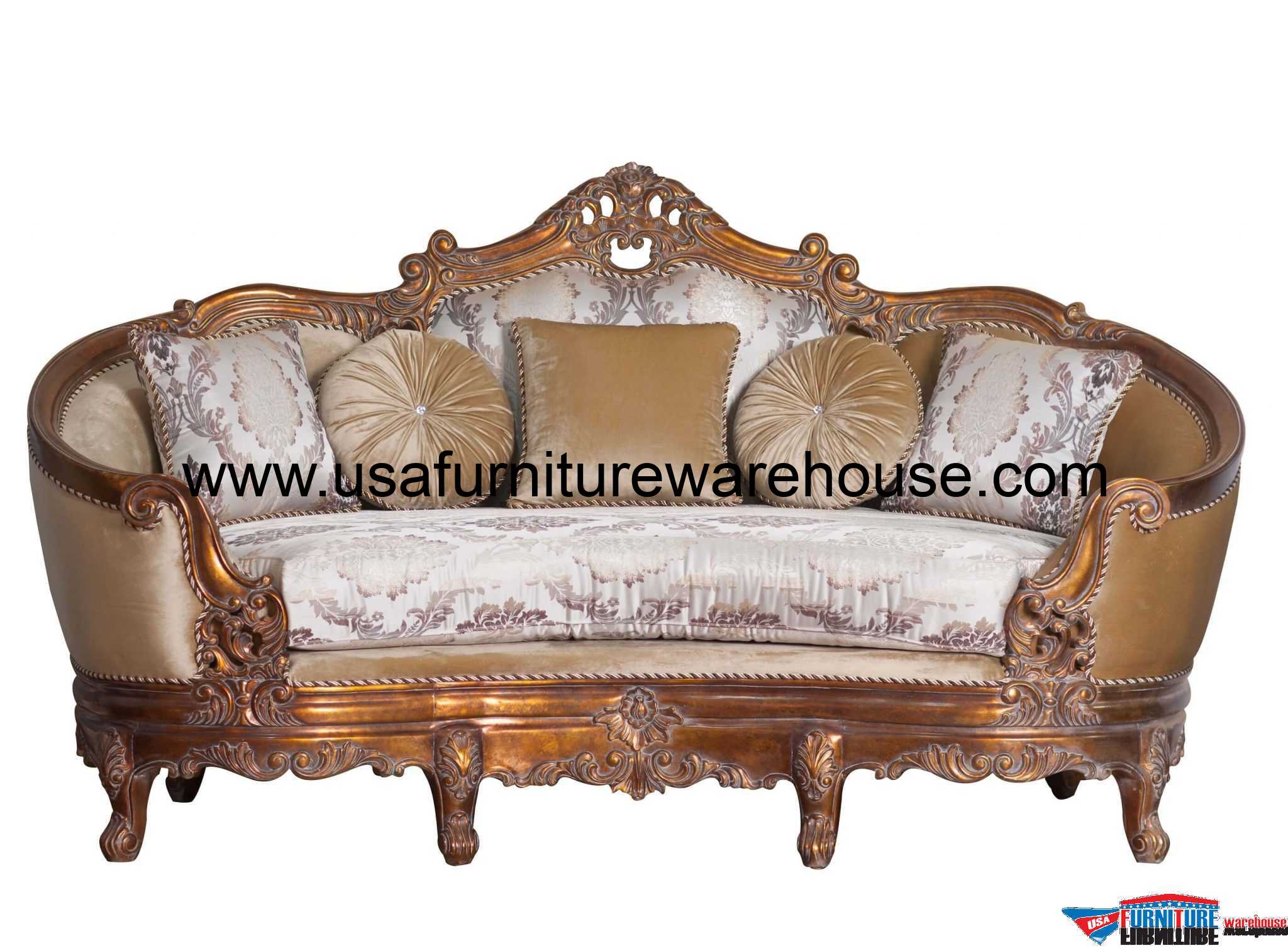 European Furniture Victorian Loveseat - USA Furniture Warehouse