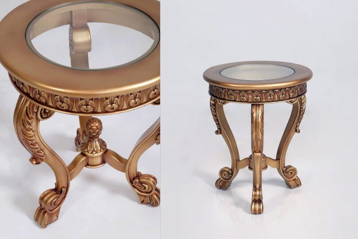 European Furniture Cleopatra Luxury End Table - USA Furniture Warehouse