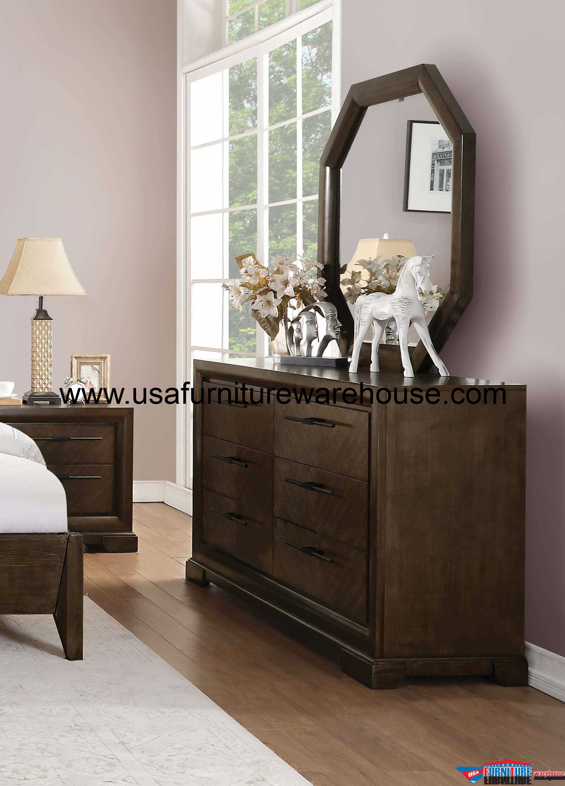 Selma 6 Drawer Dresser - USA Furniture Warehouse