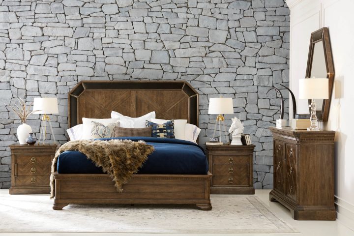 American Chapter 3 Drawer Shadoweave Nightstand - USA Furniture Warehouse