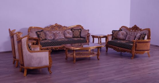 3 Piece European Furniture Angelica Luxury Sofa Set - USA Furniture ...