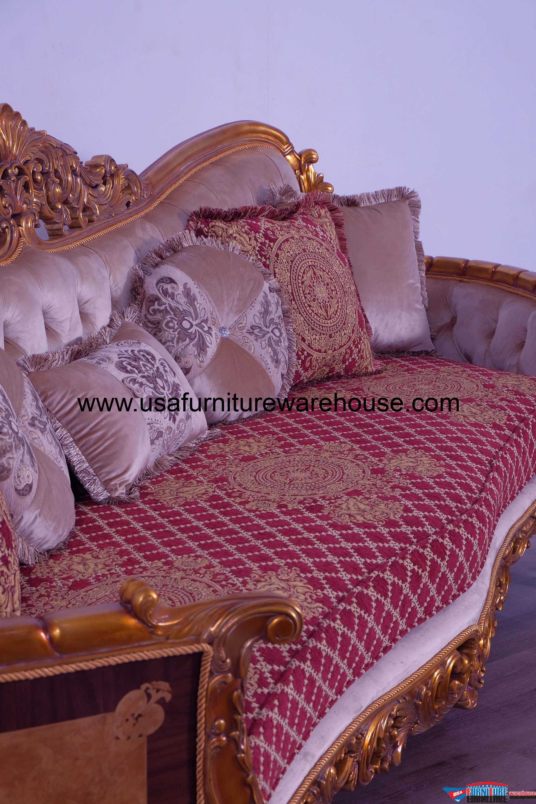 European Furniture Modigliani Sofa Set - USA Furniture Warehouse