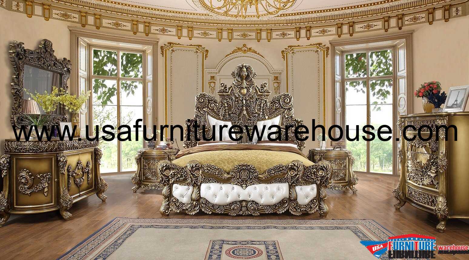 Rococo Furniture Bed