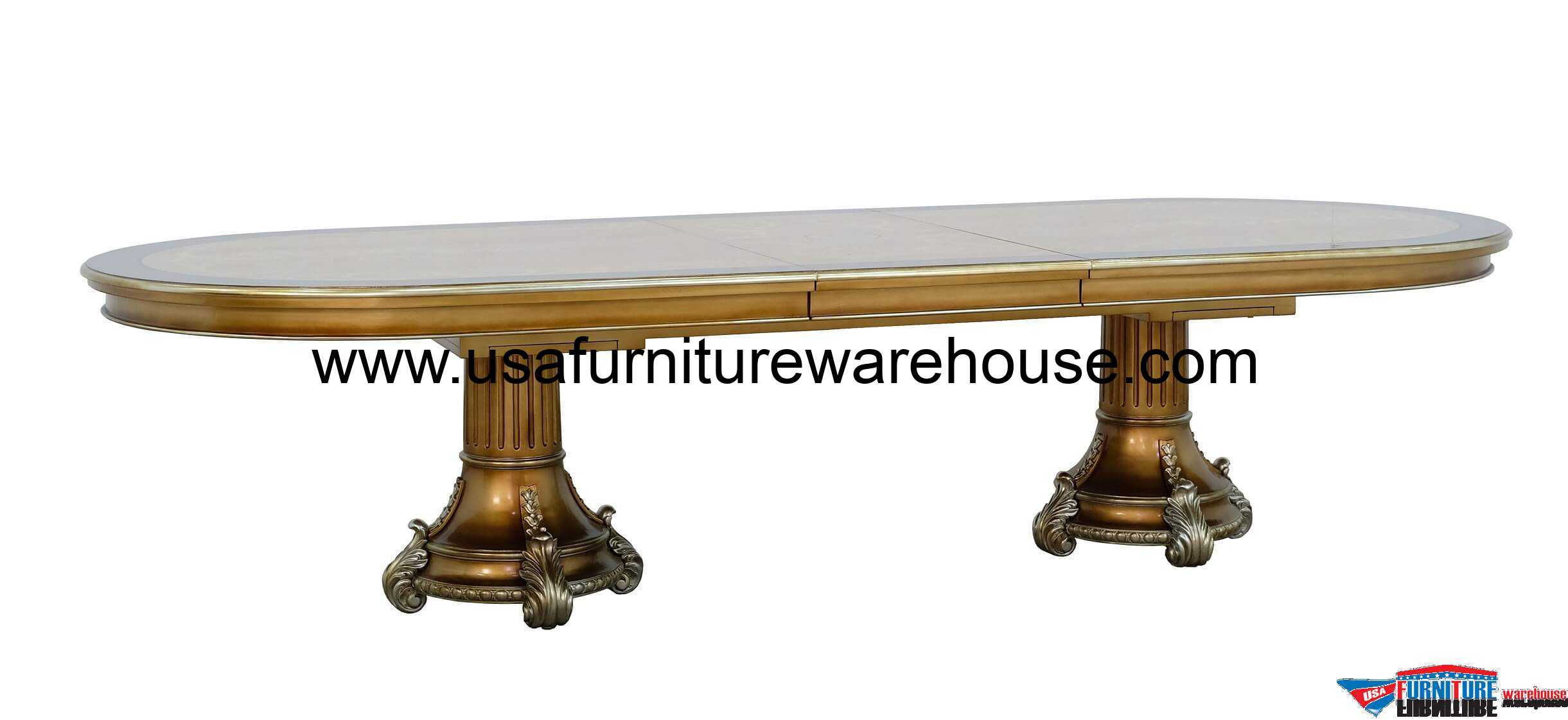 European Furniture Emperador Extendable Dining Table - USA Furniture ...